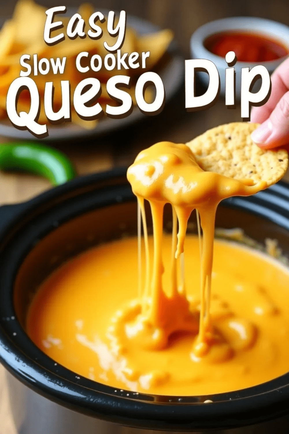 Easy Slow Cooker Queso Dip: A Cheesy Delight Everyone Will Love - Yum ...
