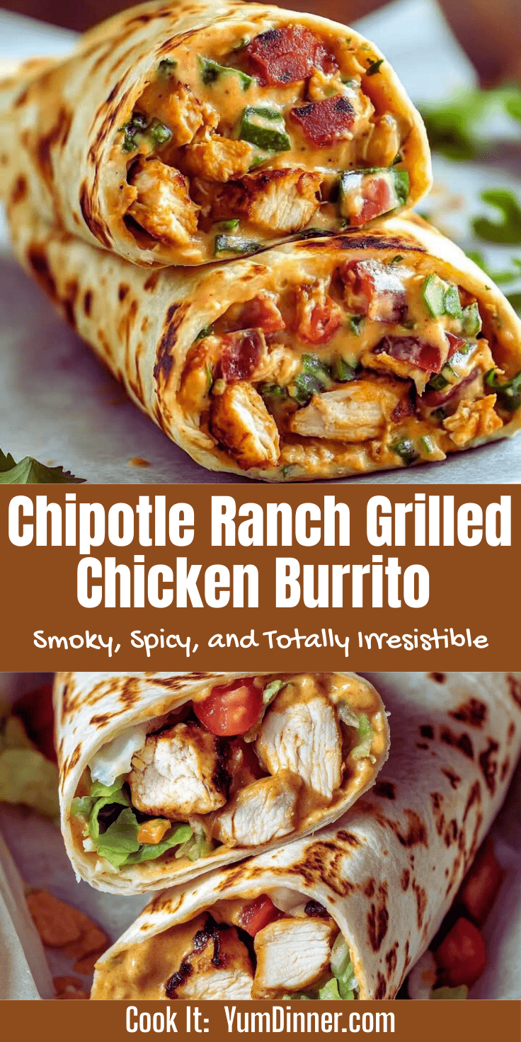 Chipotle Ranch Grilled Chicken Burrito – Smoky, Spicy, and Totally ...