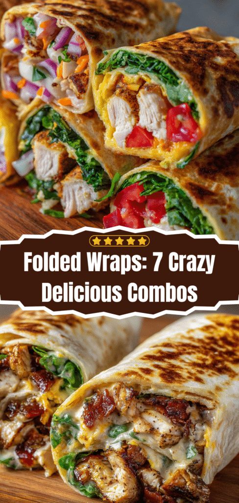 Folded Wraps: 7 Crazy Delicious Combos - Yum Dinner